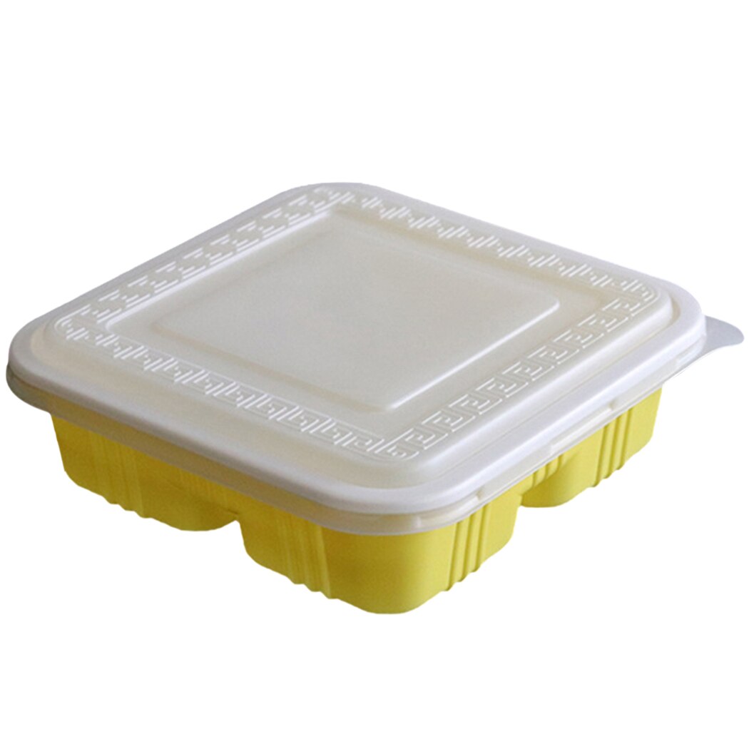 100PCS Plastic Food Container 4-Cavity Food Packin... – Vicedeal