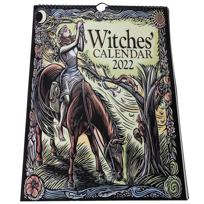 2022 the Witches Calendar Poste Illustrated Wall C... – Grandado