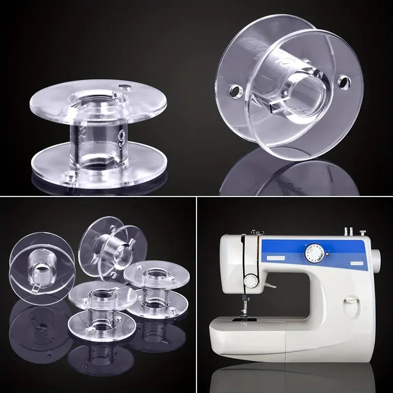 20/50pcs Sewing Bobbin Spool Transparent Plastic S... – Grandado