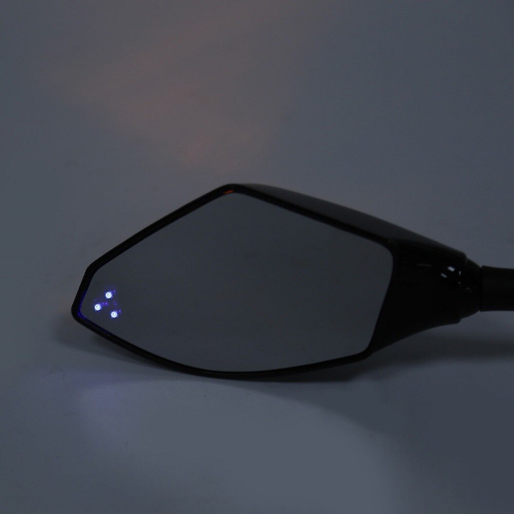 Motorcycle Universal Rear View Side Mirrors LED Li... – Grandado