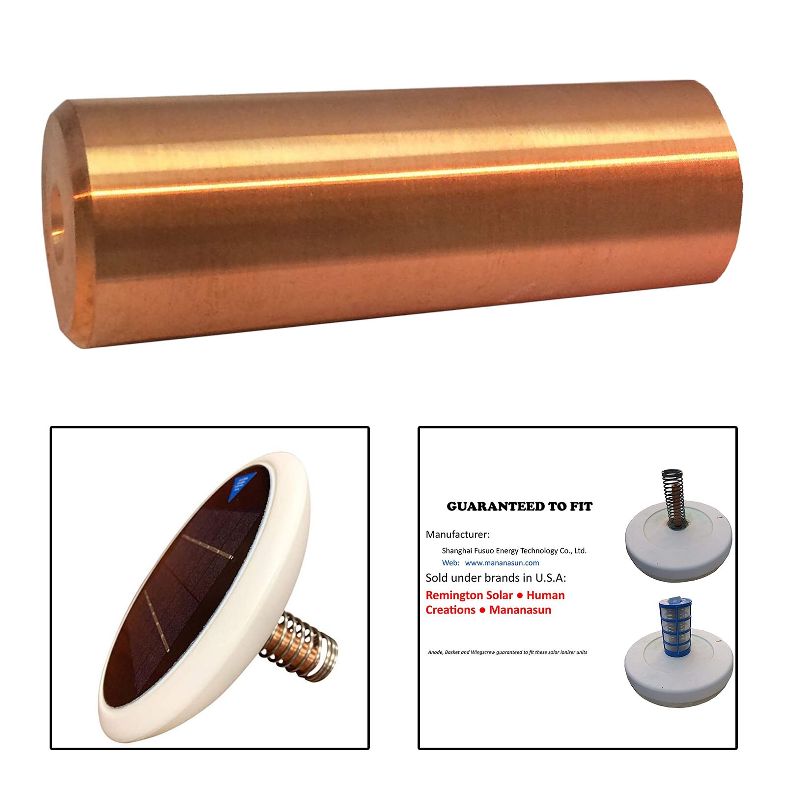 Solar Copper Anode Replacement for Solar Pool Ioni... – Grandado