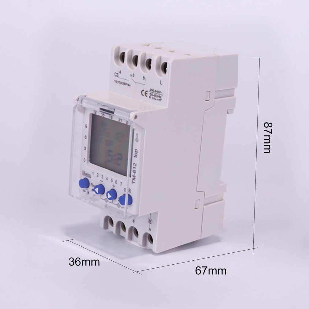 SINOTIMER 220V TM612 Zwei Kanal Timer 7 Tage 24 St... – Grandado