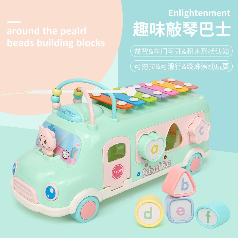 Infant Bus Toy Piano Music Box Children'S Educatio... – Vicedeal