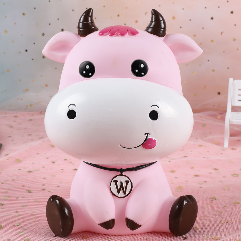 Lovely cartoon cow piggy bank -proof children can ... – Grandado