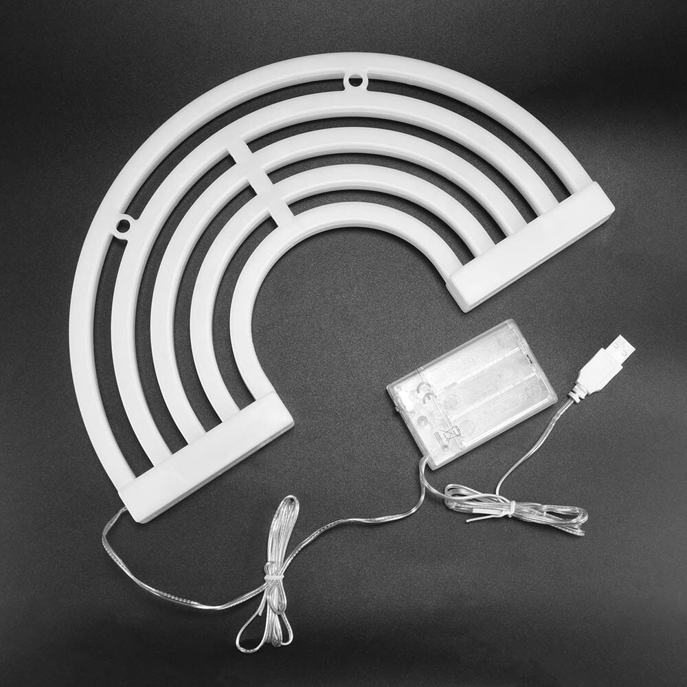 PVC Rainbow Neon Sign LED Rainbow Light Lamp For D... – Grandado