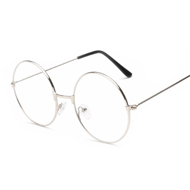 Vintage Style Women Popular Round Metal Clear Lens... – Grandado