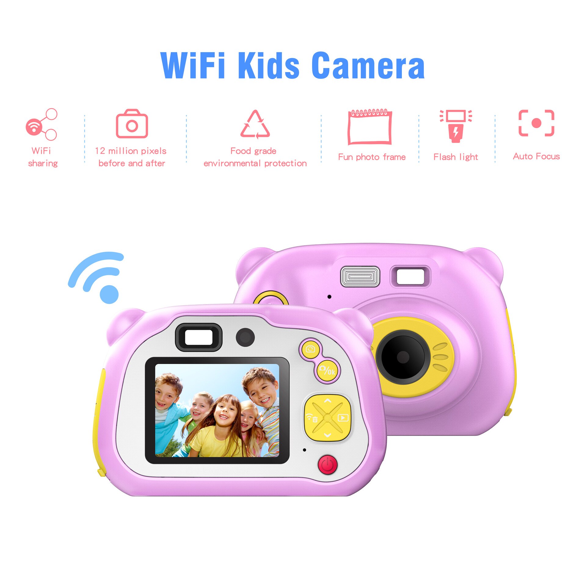 Mini Digitale Camera 2 Inch Cartoon Leuke Camera S... – Grandado