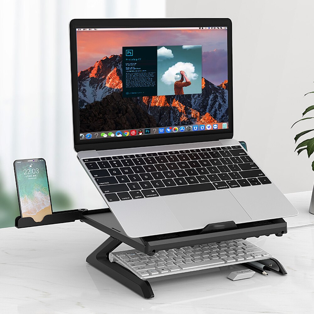 Adjustable Laptop Stand Foldable Base Holder For M... – Vicedeal