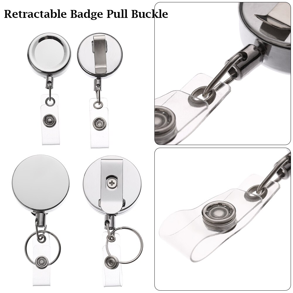 1 PC Name Card Badge Reel Metal Retractable ID Lan... – Grandado