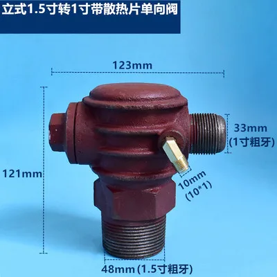 Air compressor cast iron radiator check valve belt... – Vicedeal