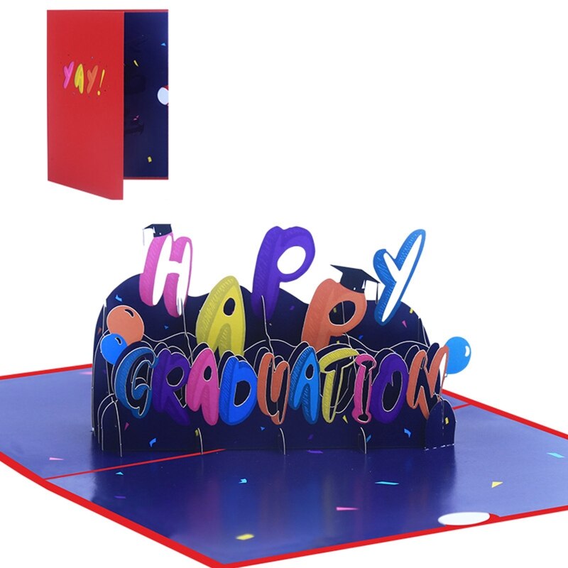 3D Pop Up Card Happy Graduation Greeting Cards Con... – Vicedeal