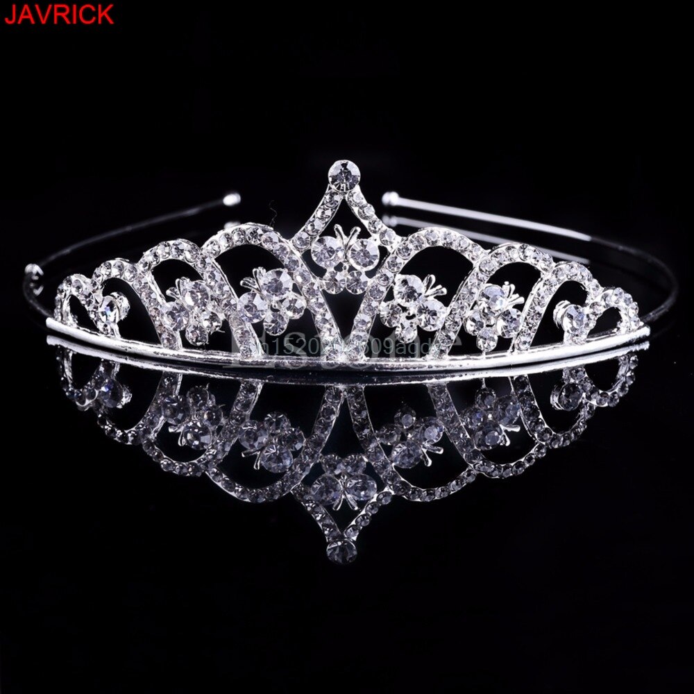 Rhinestone Princess Crown Bridal Crystal Tiara Wed... – Vicedeal