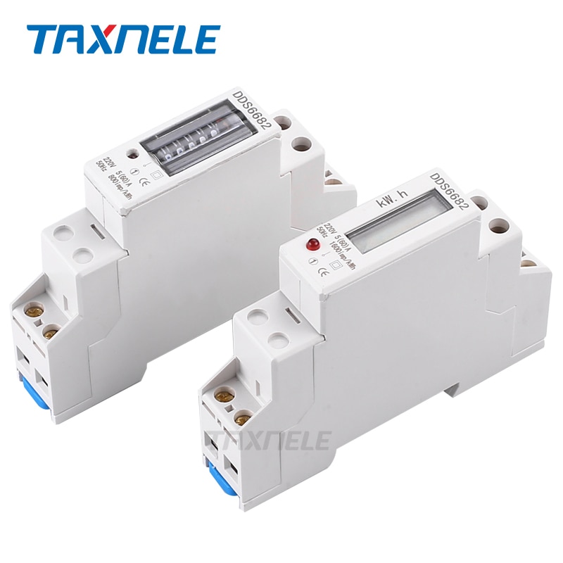 Din Rail Mount Single Phase Two Wire LCD Backlit W... – Vicedeal