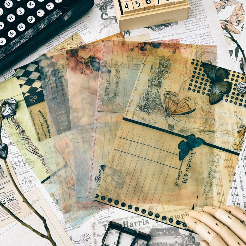 Vintage Pattern Vellum Paper For Diy Scrapbooking ... – Vicedeal