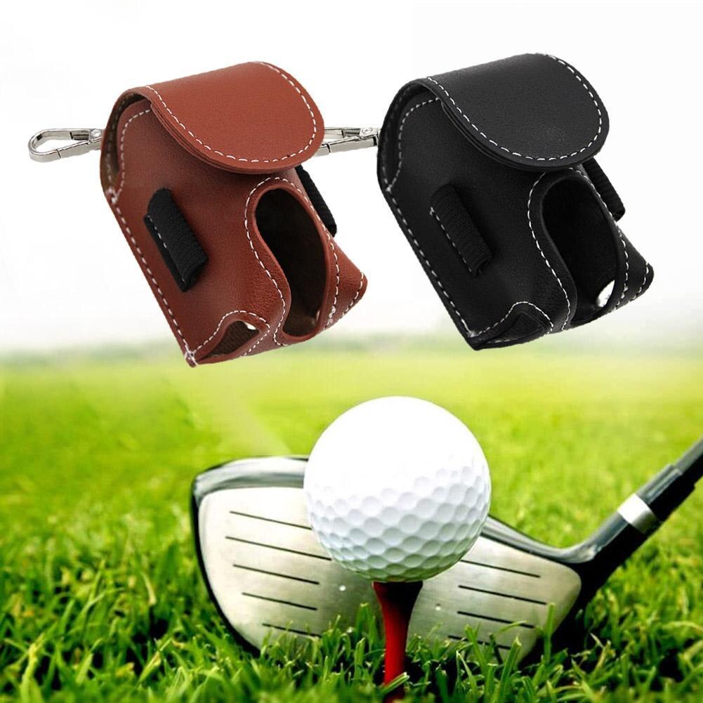 Mini Pocket Leather Golf Ball Storage Pouch Portab... – Grandado