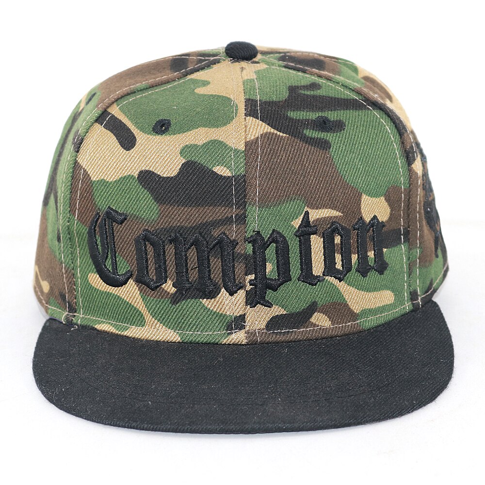 COMPTON embroidery Baseball Cap Hip Hop Snapback hats flat Camouflage ...
