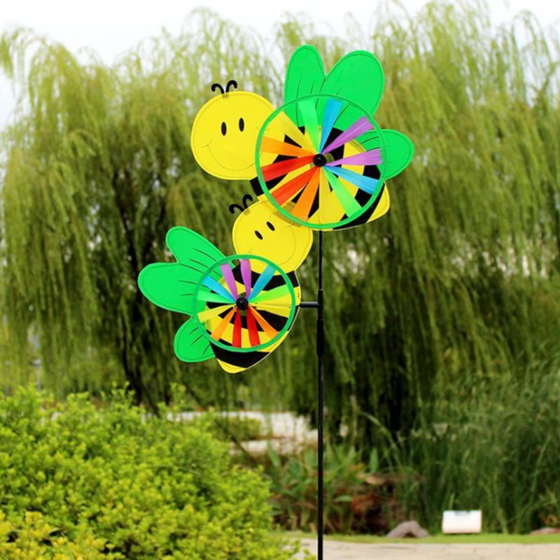 3D Large Cute Animal Bee Windmill Wind Spinner Whi... – Grandado