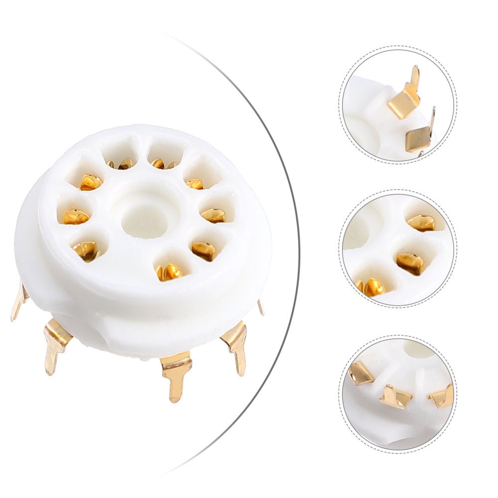 4pcs 9-pin Outlet Electronic Tube Bases Vacuum Tub... – Vicedeal
