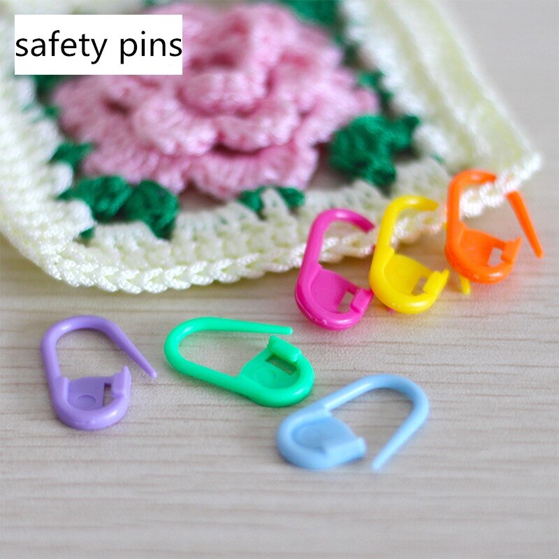 Mix Color Plastic Safety Pins Locking Stitch Marke... – Grandado