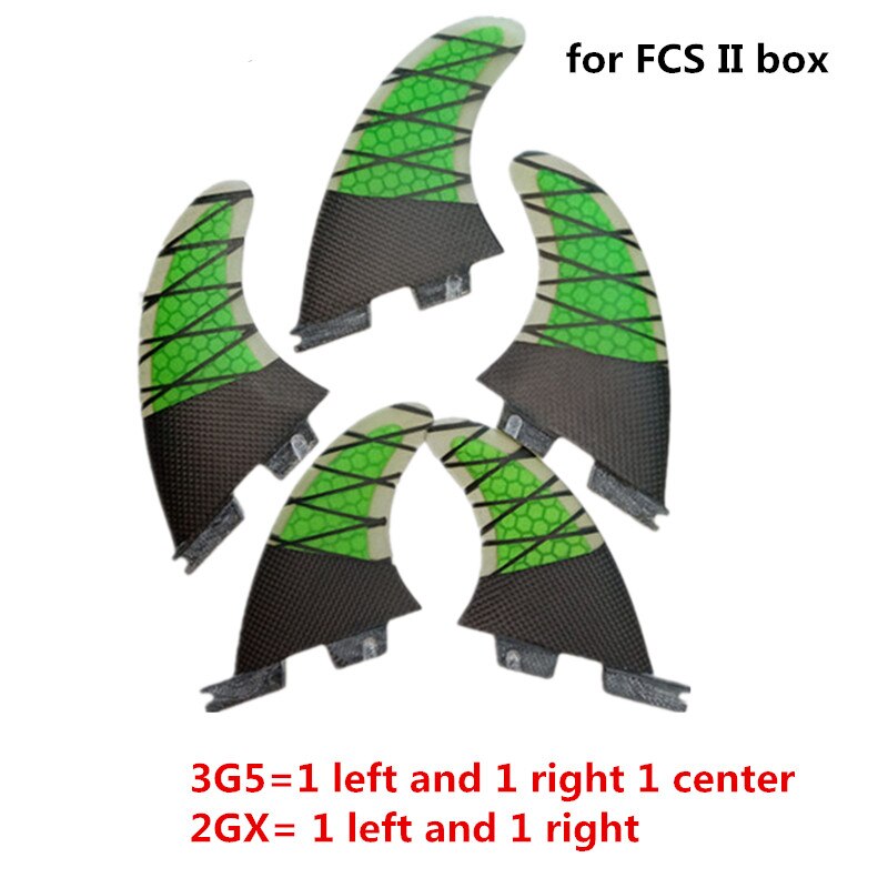 srfda 5 pcs/set for FUTURE FCS FCS II Box surf fin... – Vicedeal