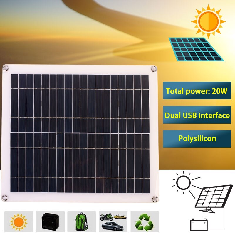 Solar Panel System 20W Solar Controller DIY Solar ... – Vicedeal