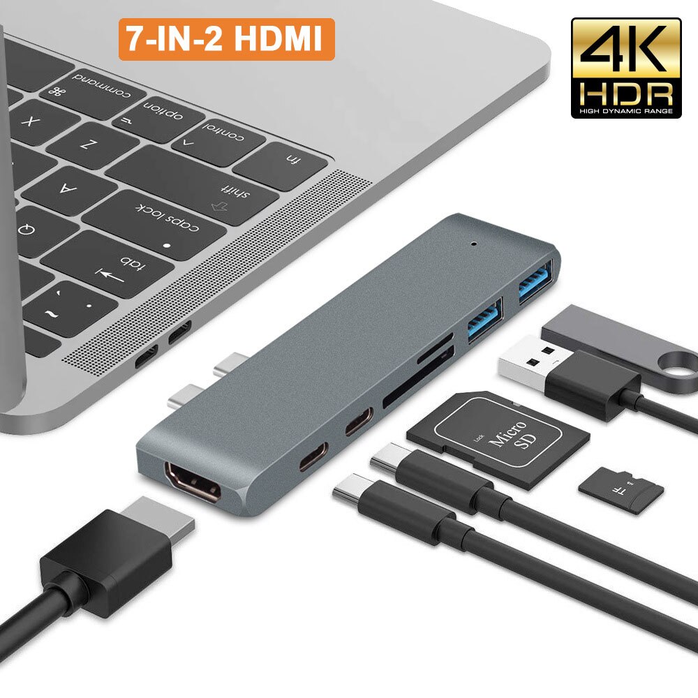 Usb c hub thunderbolt 3 docka med hdmi-kompatibel ... – Vicedeal