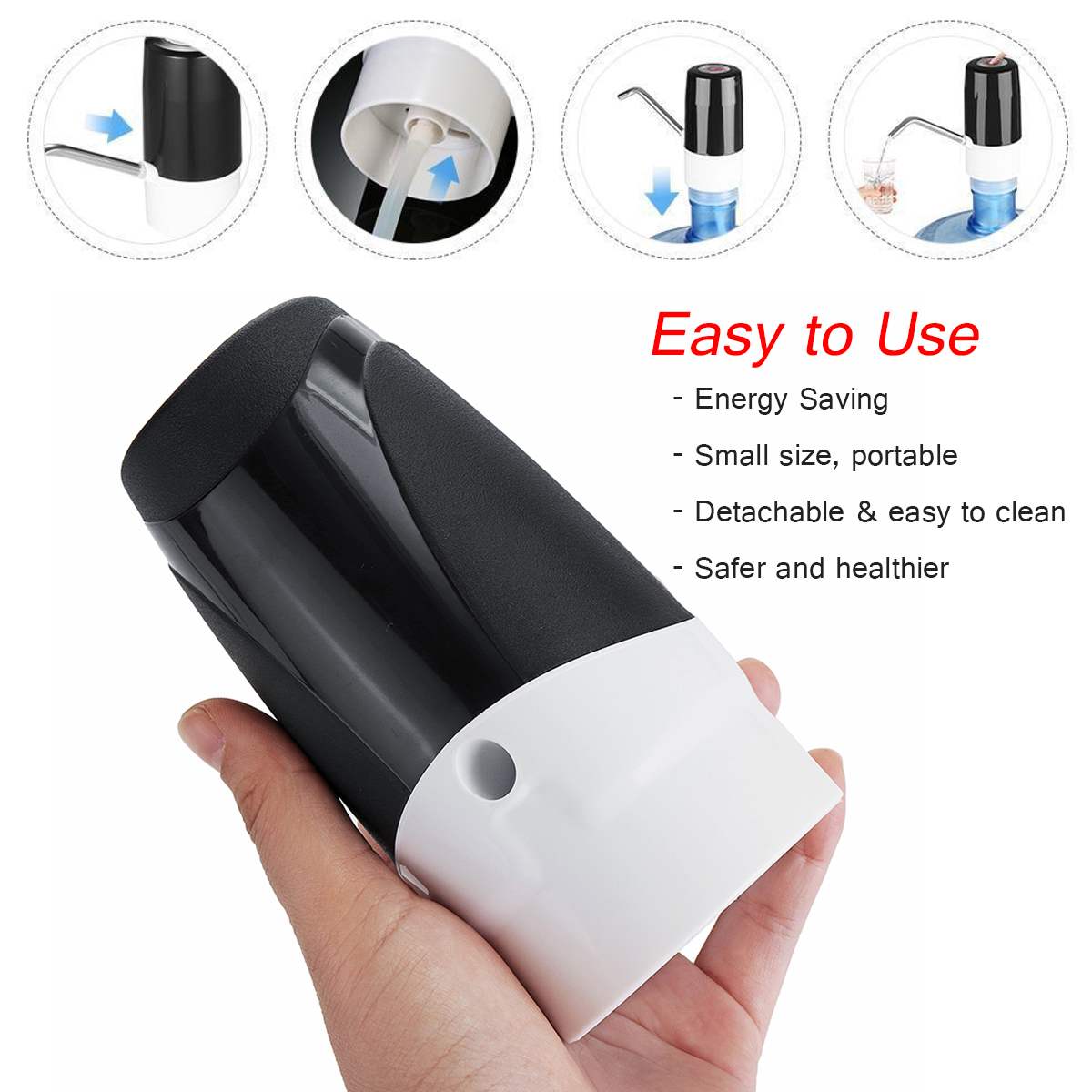 Automatic USB Charging Water Bottle Pump Dispenser... – Grandado