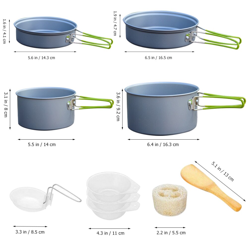 1 Set Aluminium Alloy Cooker Outdoor Cooking Utens... – Grandado