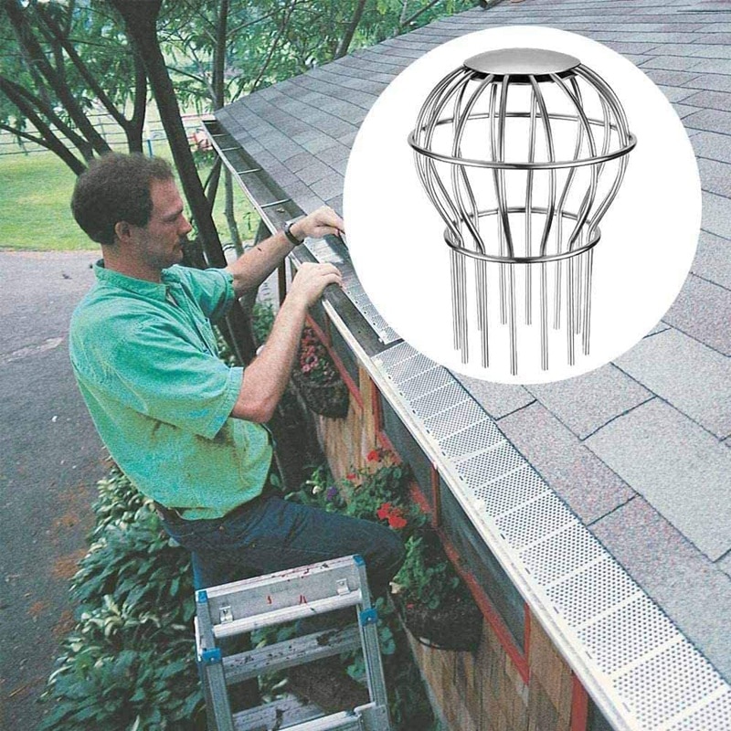 4 Pcs 2 Inches Gutter Guard Downspout Leaf Filter ... – Grandado