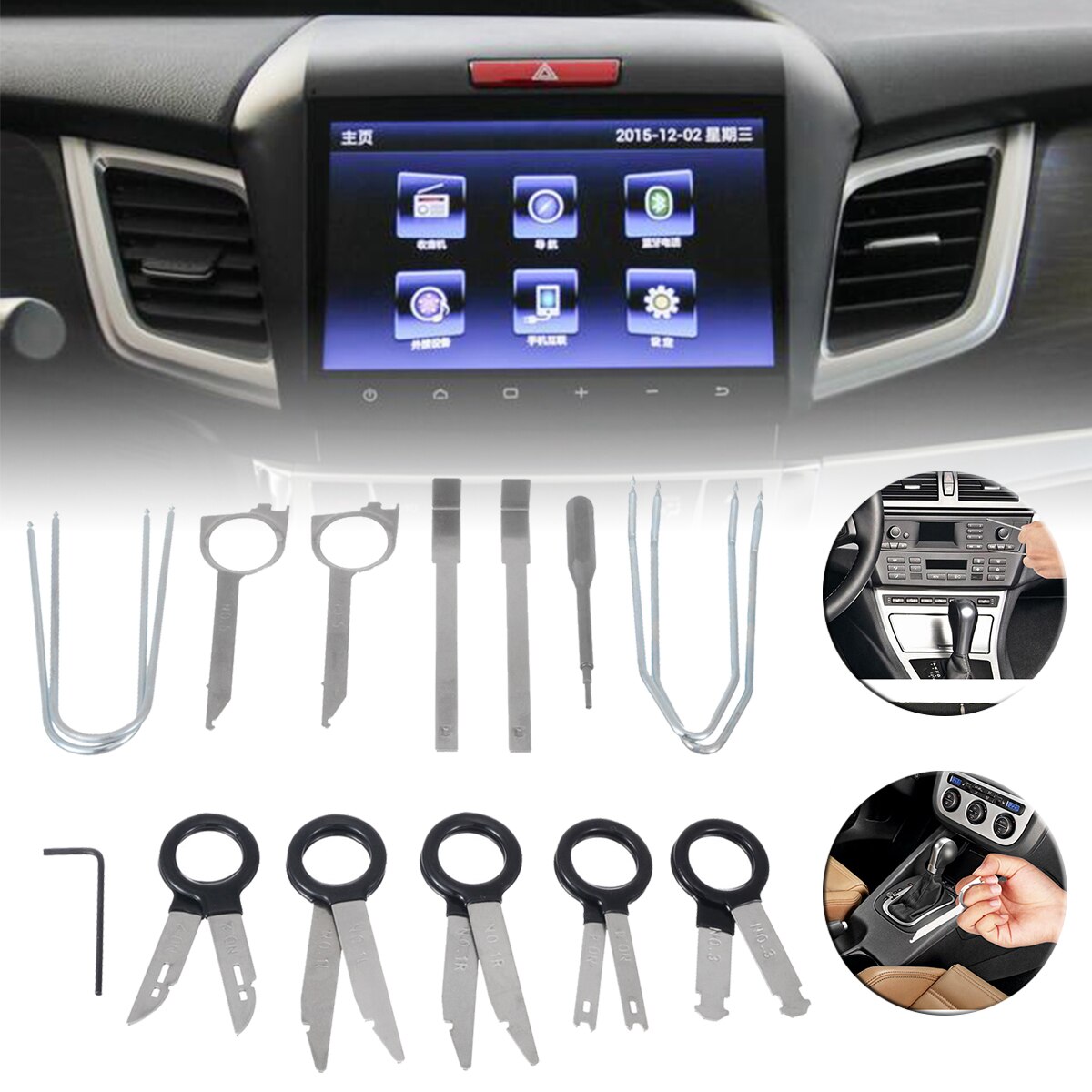 20pcs Car Radio Removal Key Tool Kit Door Panel Re... – Grandado