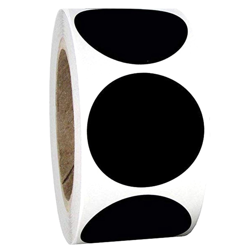 120 stk / rulle sort pvc rund tavle køkken krydder... – Grandado