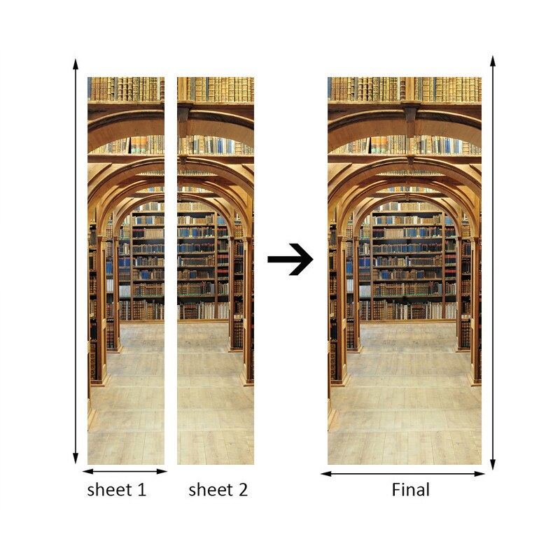 PVC Self Adhesive Waterproof Door Sticker Living R... – Vicedeal