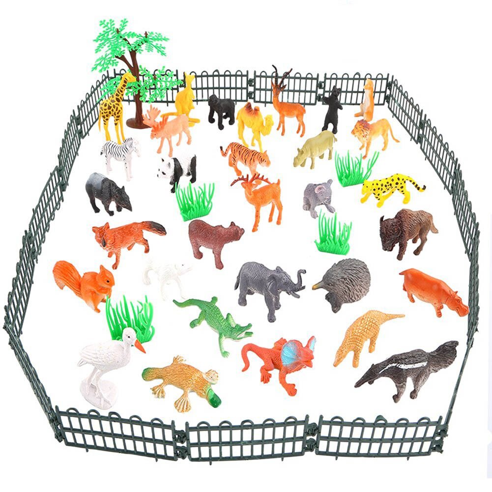 53pcs/pack Jungle Animal Model Simulation Animal W... – Grandado