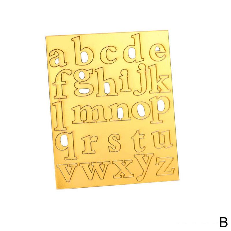 Acrylic Letter Alphabet Mold Press Cookie Cutter D... – Grandado