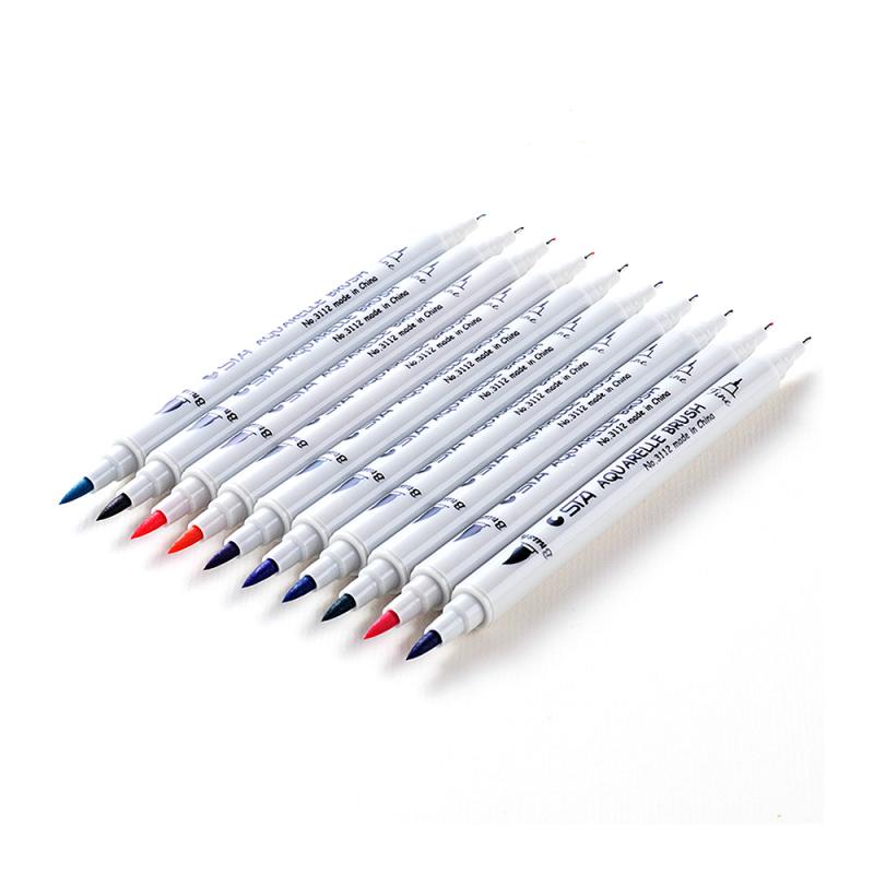 1Pcs STA Water Soluble Marker Pen 80 Colors Double... – Grandado
