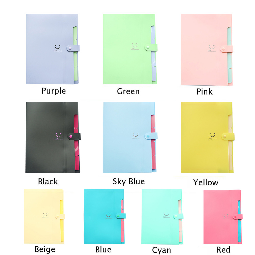 10 Colors Waterproof A4 File Document Bag Pouch Bi... – Grandado