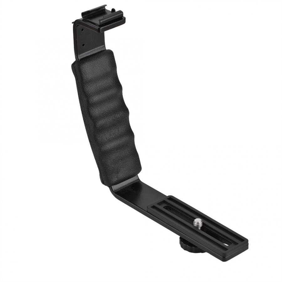 accesorios flash Camera Flash L-Bracket Dual Shoes... – Grandado