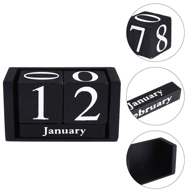 Desktop Wooden Calendar Vintage Calendar Desktop W... – Grandado