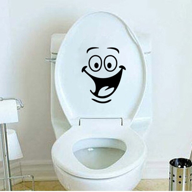 Zollor Wall Sticker Toilet Sticker DIY Cute Big Mo... – Grandado