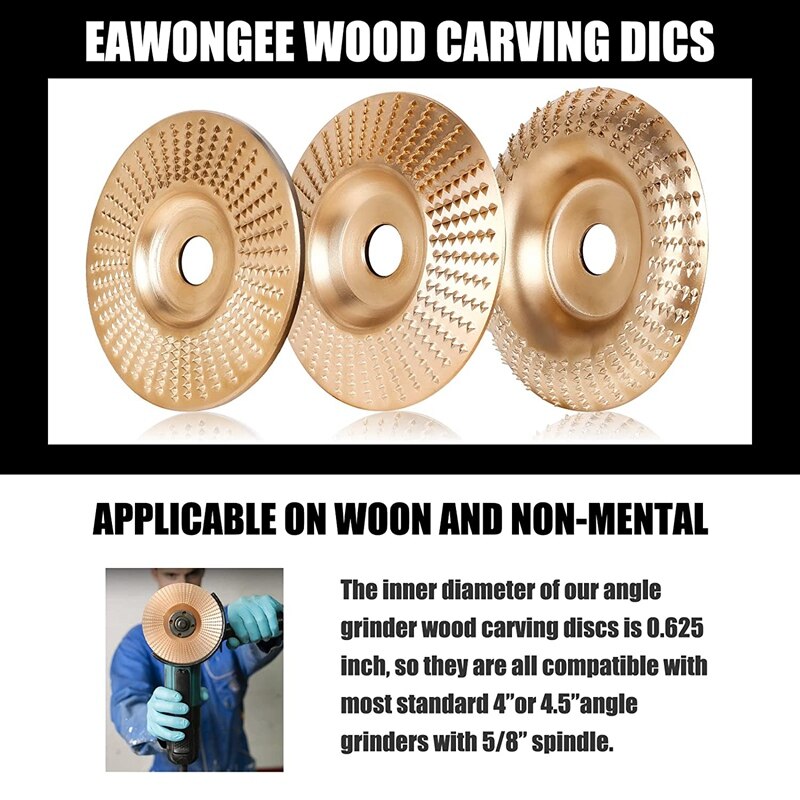 Wood Carving Discs Set Angle Grinder Wood Carving ... – Vicedeal
