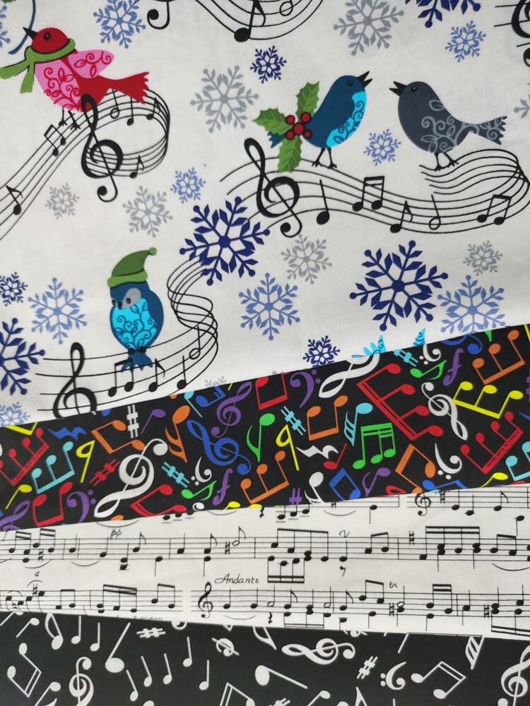 4pcs 35X25cm Colorful Music Note Bird cuckoo Stave... – Vicedeal