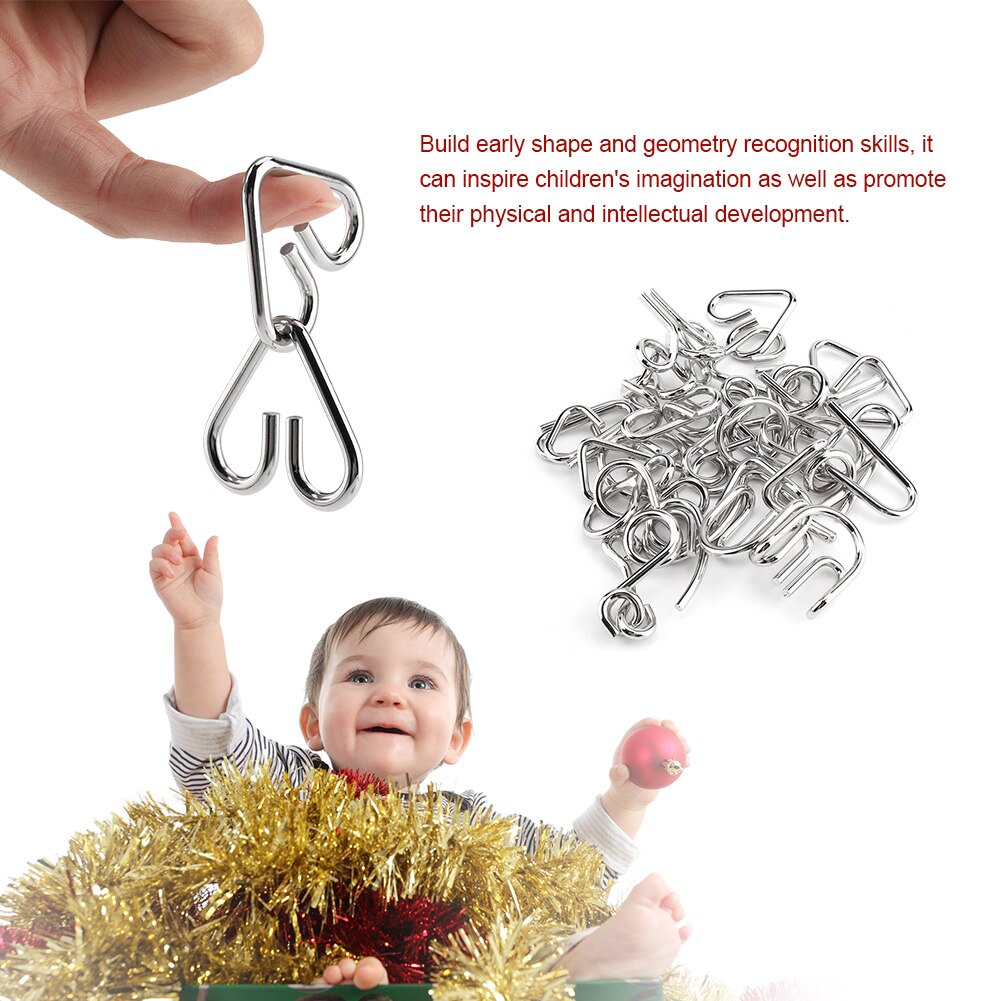 classic Metal Puzzle Wire IQ Mind Brain Teaser Puz... – Grandado