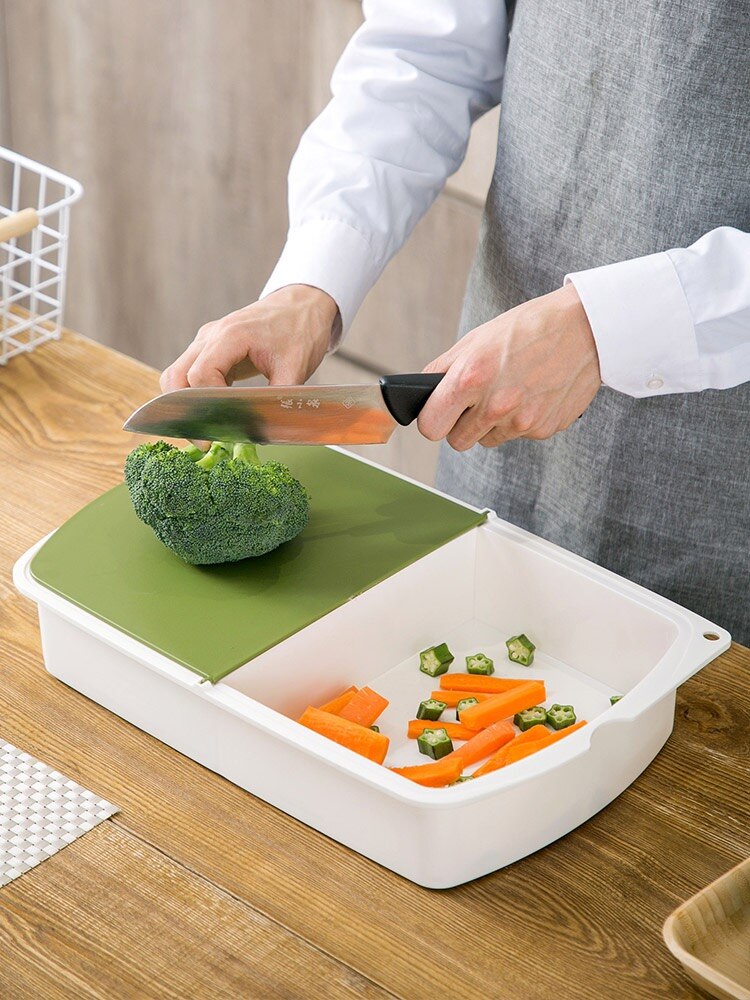 Three-in-one Chopping Board Kitchen Multifunctiona... – Vicedeal