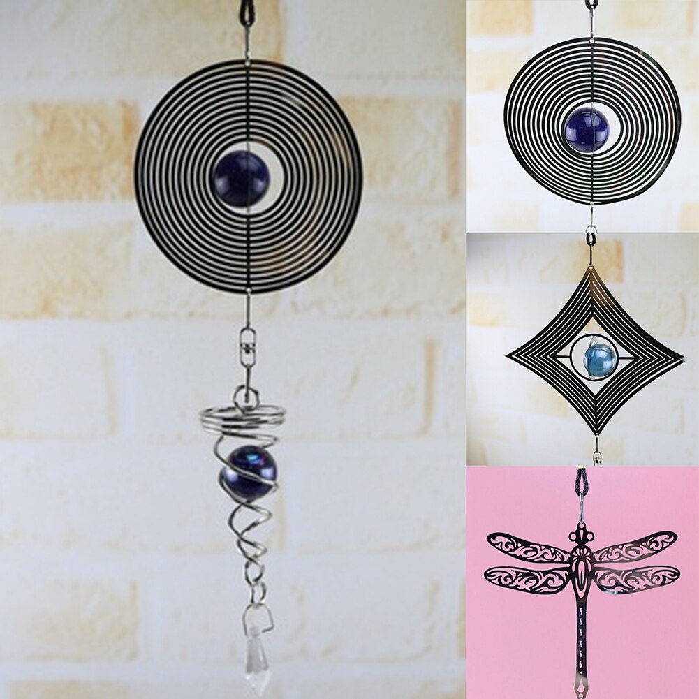 DIY Rotating Wind Chime Metal Hanging Wind Spinner... – Grandado