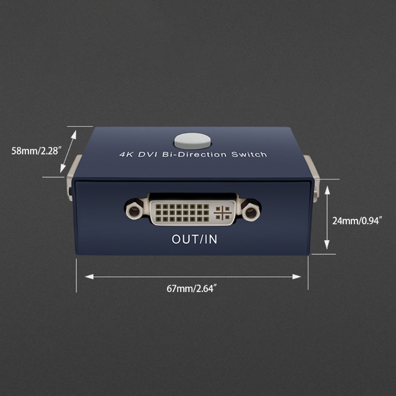 DVI Switcher Two In 1 Out Two-way Distribution Sha... – Grandado