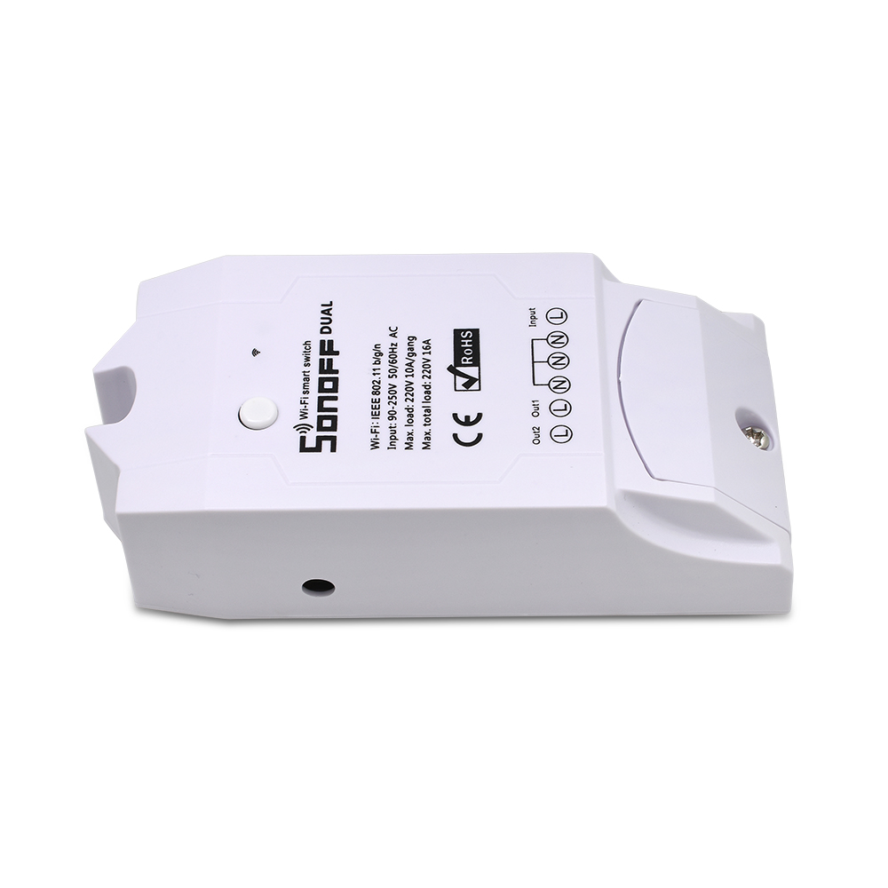 ITEAD SONOFF Dual 2CH 16a 10a 220v Draadloze Schak... – Grandado