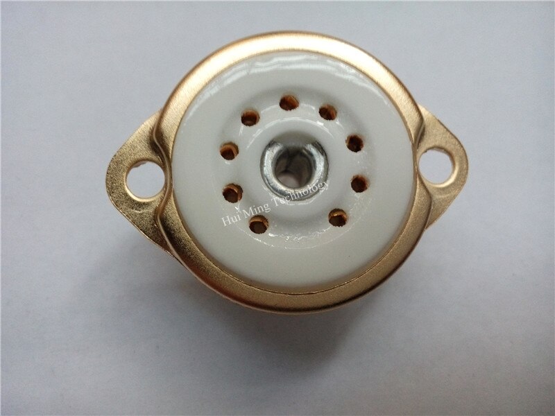 Ceramic tube socket GZC9-F GZC9-F-G 9 pin scaffold... – Grandado