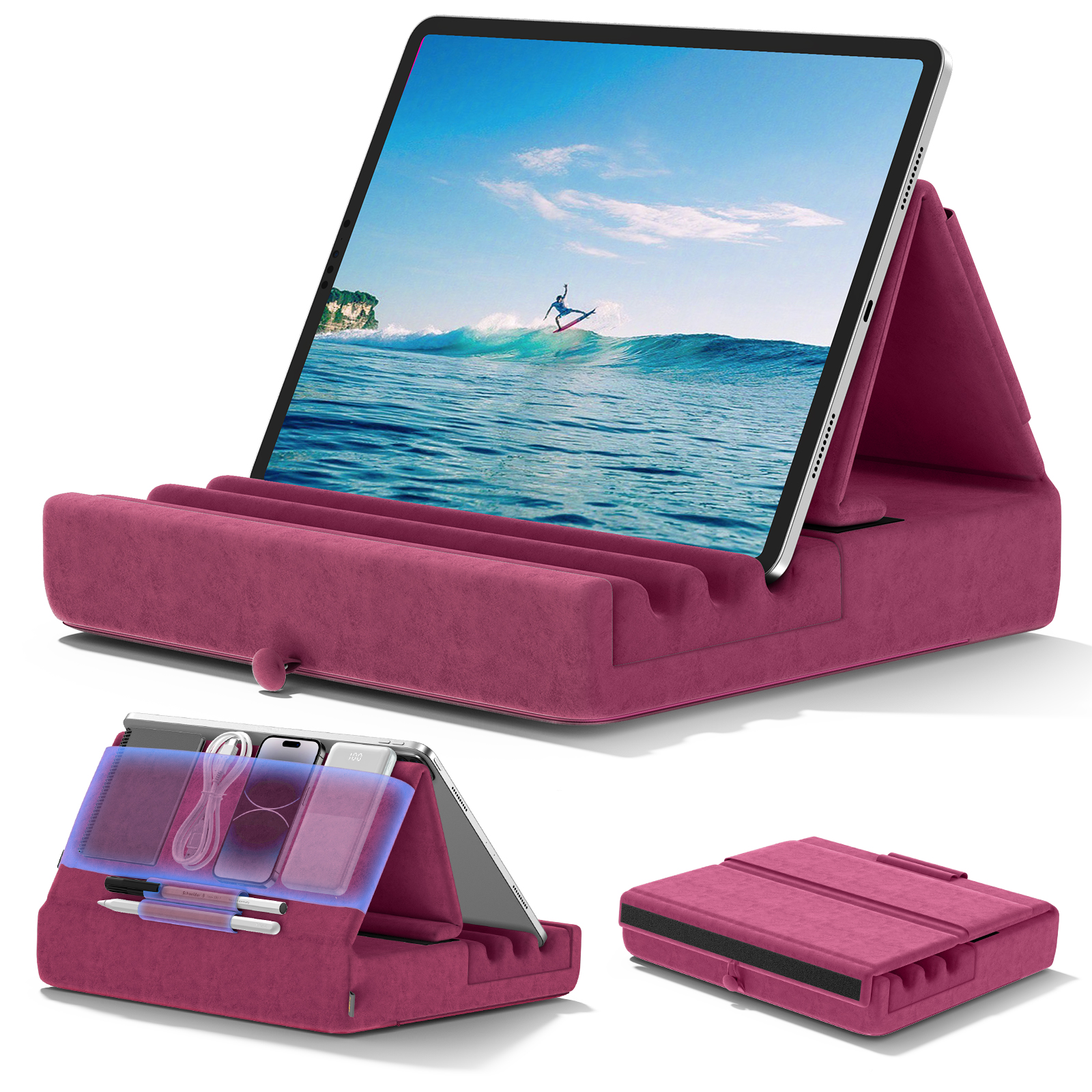 Kdd tablet pudeholder foldbar ipad stativ til skød... – Vicedeal