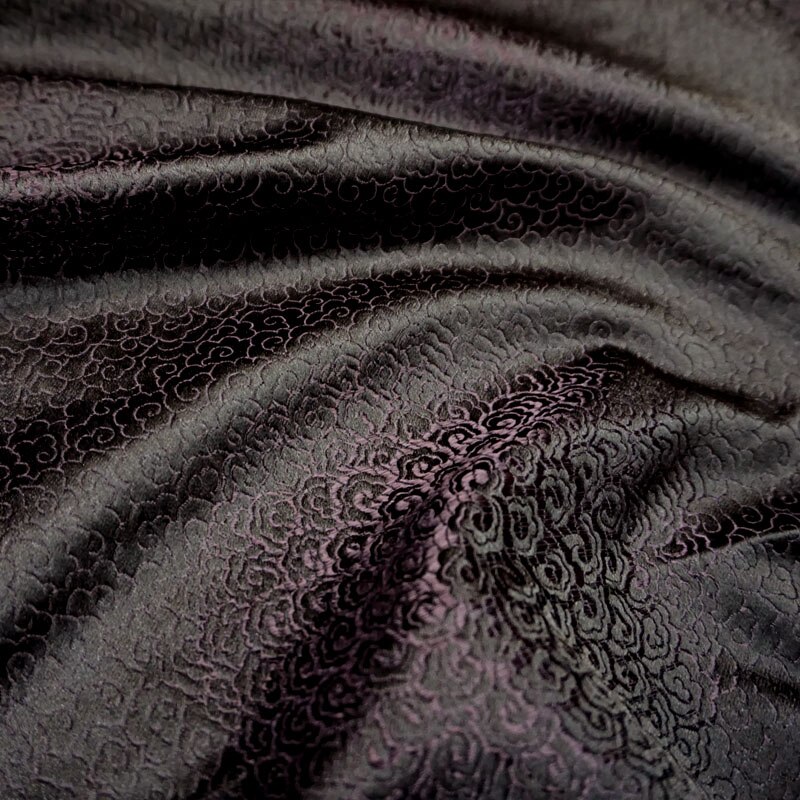 Black wind style damask satin fabric for DIY handm... – Vicedeal
