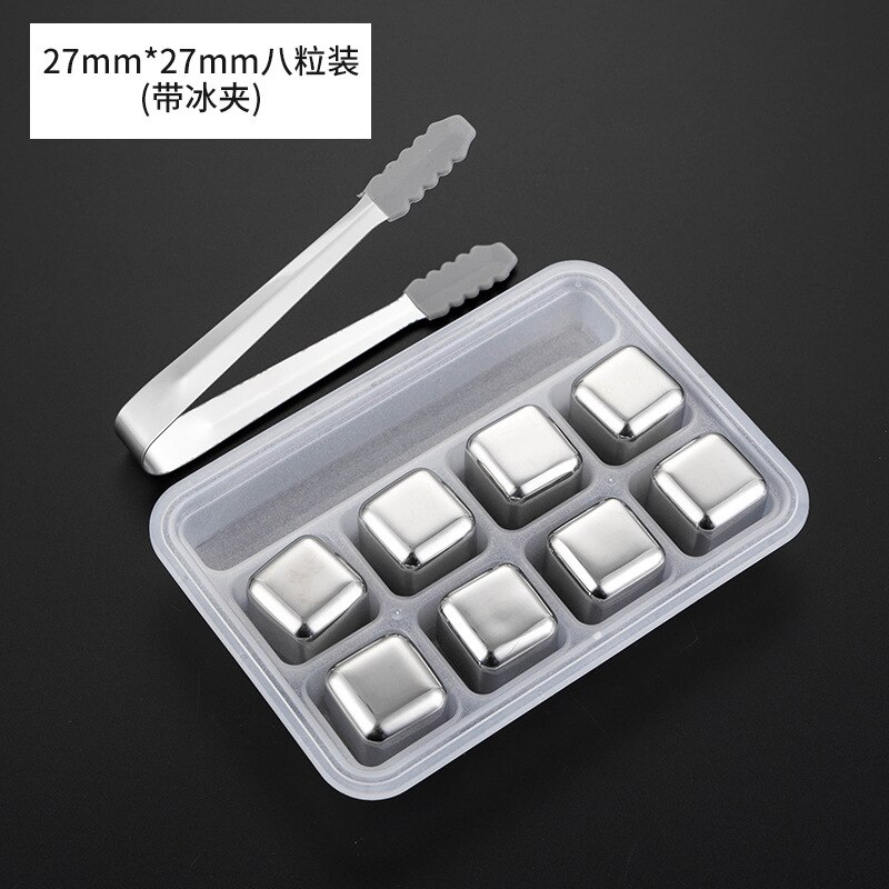 Whiskey Glass Ice CubesStainless Steel Ice CubesFr... – Vicedeal